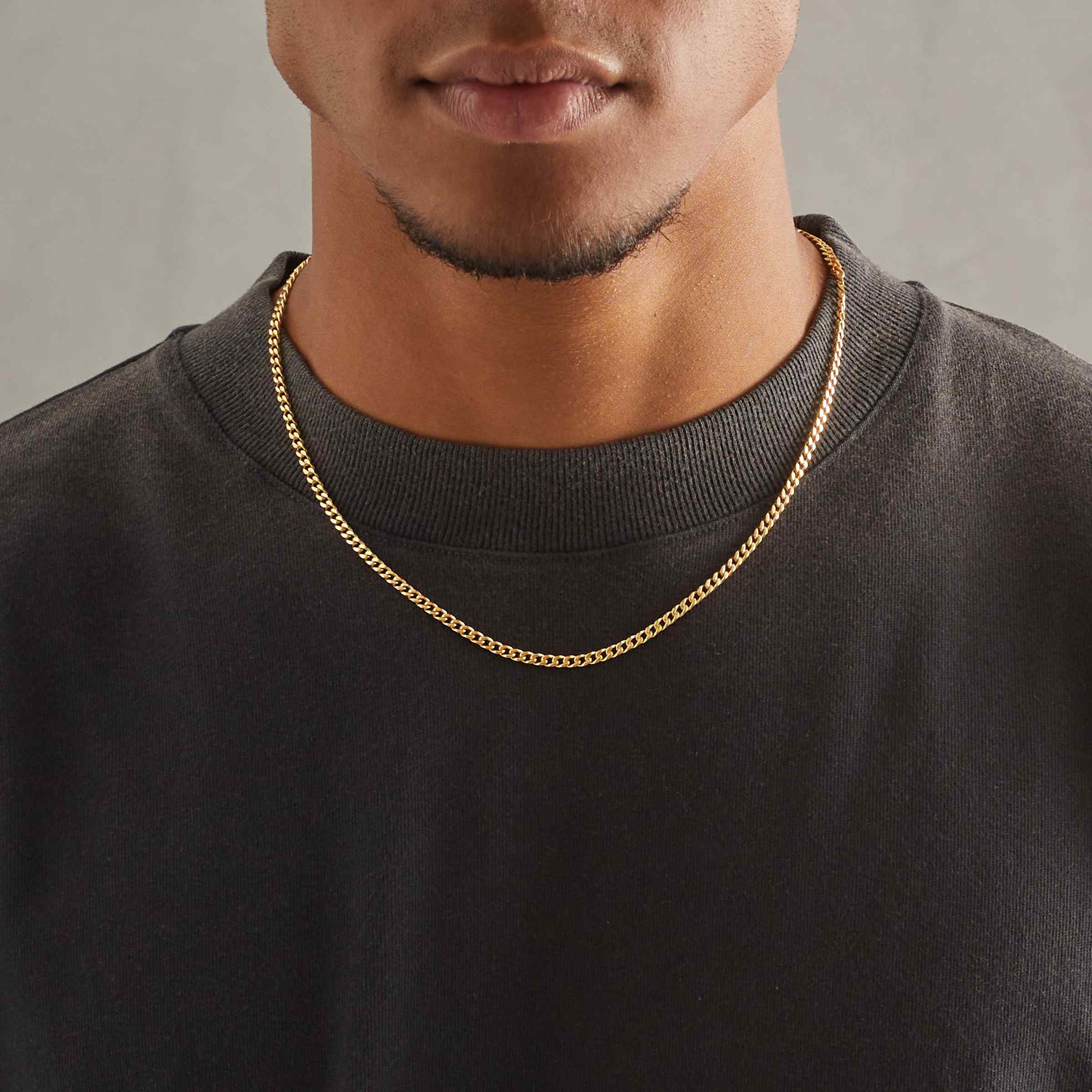 925 3mm Miami Cuban Link Chain - Gold – Tericci